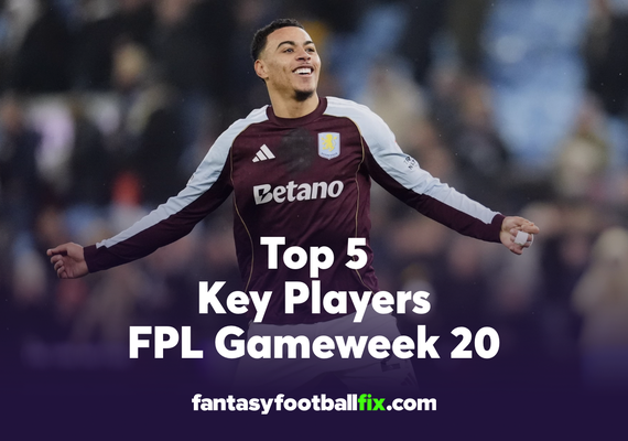 FPL Gameweek 20: Top Five Key Players