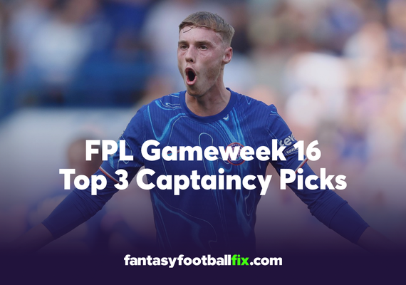 Fantasy Premier League Gameweek 16: Top 3 FPL Captaincy Picks