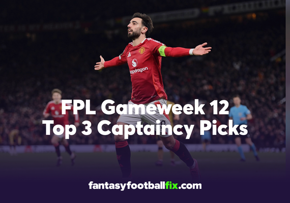 Fantasy Premier League Gameweek 12: Top 3 FPL Captaincy Picks