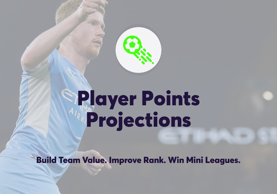 Player point projections for the next four gameweeks